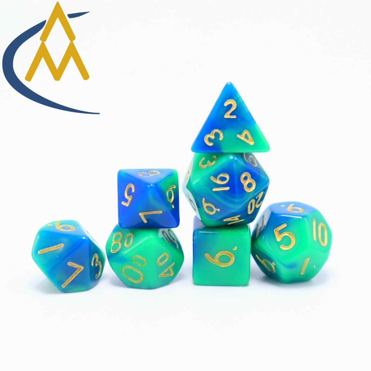 China 2023 ATQ China Manufacturer Dnd dice New multi-color acrylicdice ...