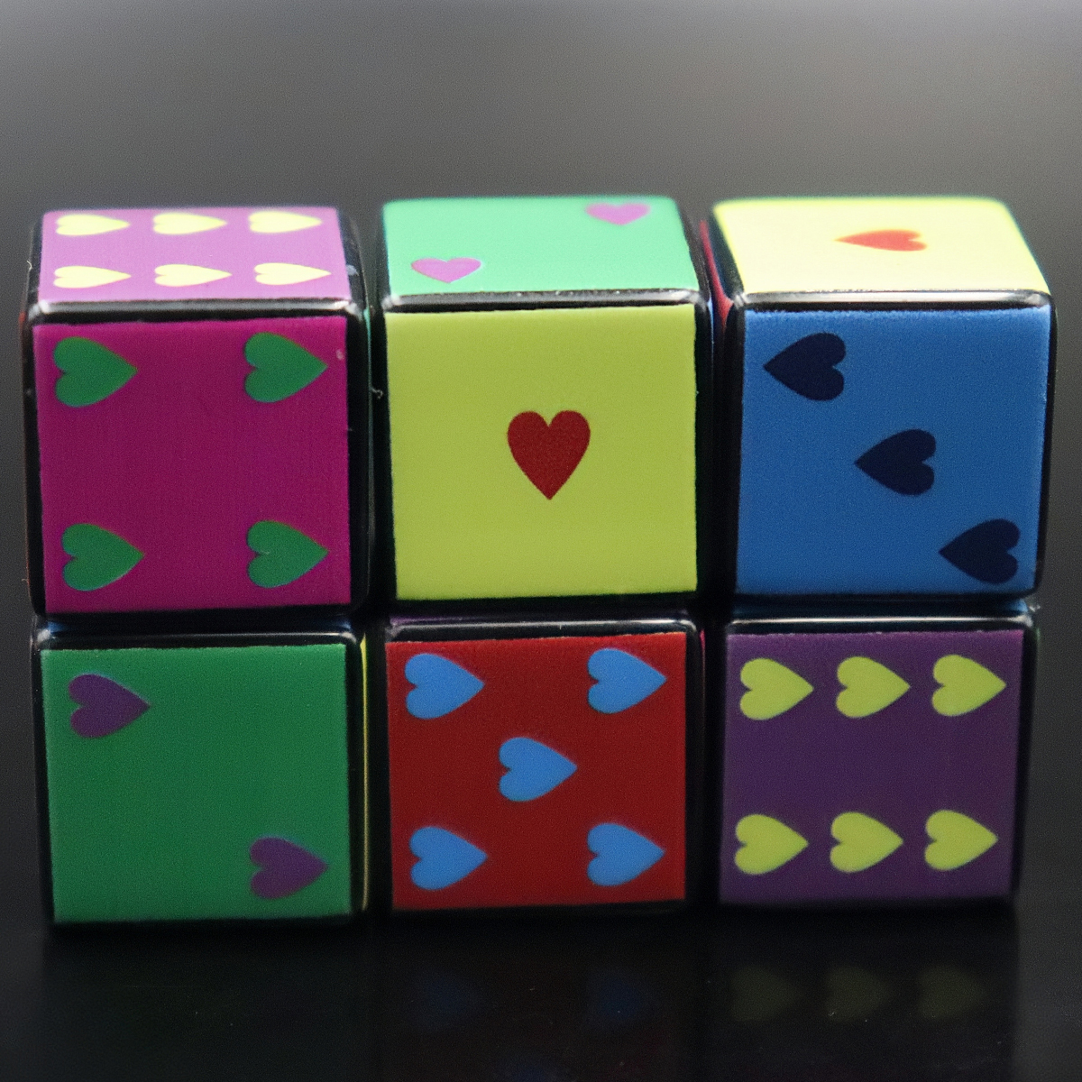China 16MM Color UV Printing Dice Decider Dice Custom Logo Party Game Acrylic Cube Dice ...
